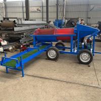 China 220V/380V/440V Voltage Portable Placer Gold Mobile Trommel Screen with Easy Operation for sale