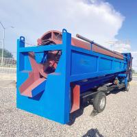 China Big Capacity Mineral Separation Equipment Gold Planning Trommel Screen 8460*2300*2500MM for sale