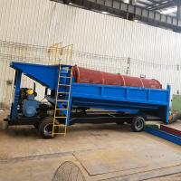 China Mobile Trommel Screen for Alluvial Gold Separation Equipment in Mining 3200*1400*1900 for sale