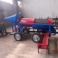 China Gravity Separator Small Capacity Alluvial Gold Mobile Mining Trommel Machinery in Blue for sale