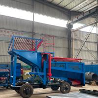 China 380v/415v/440v Alluvial Gold Ore Processor Rock Gold Separation Washing Trommel Screen Plant for sale