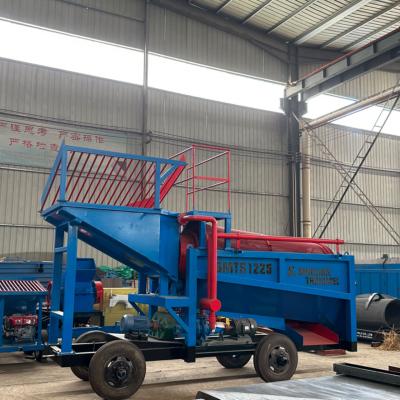China Performance Mineral Separator Gravity Ore Trommel Screen for River Gold Washing Plant for sale
