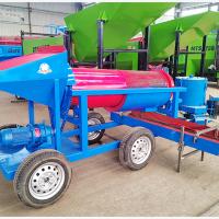 China 10 Tons per Hour Portable Alluvial Gold Wash Plant with Feeding Size Less than 300mm for sale