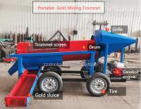 China Easy to Operate Gold Mining Plan 5-10t/h Small Gold Washing Machine Mini Gold Trommel for sale