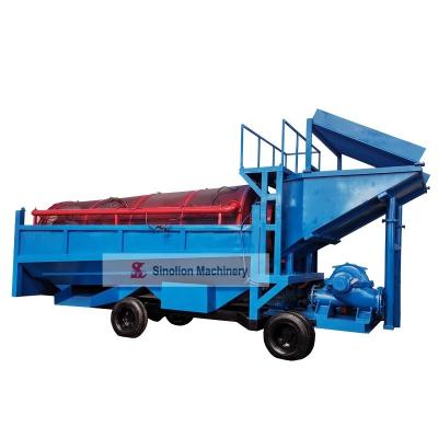 China 7500x1850x3500mm Gold Mining Trommel Processing Plant Sale Separator Equipment for Gold for sale