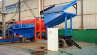 China 80-150t/h Mobile Alluvial Gold Ore Wash Plant Trommel Washer with All-in-One Function for sale