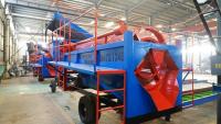China 80-150t/h Mobile Alluvial Gold Ore Wash Plant Trommel Washer with All-in-One Function for sale