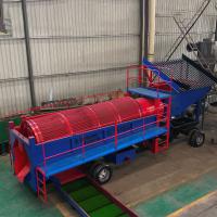 China 20 TPH Capacity Mobile Gold Washing Trommel Plant for Alluvial Gold Mining Equipment for sale