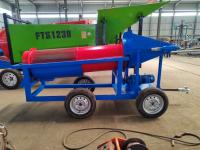 China 1.5 Kw Mini Trommel Plans Small Gold Trommel Wash Plant 600 KG Suitable for Alluvial Gold for sale