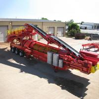 China Red 100tph Trommel Drum Screen for Large Capacity Alluvial Gold Washing Plant Sale for sale