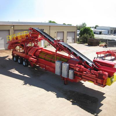 China Red 100tph Trommel Drum Screen for Large Capacity Alluvial Gold Washing Plant Sale for sale
