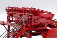 China Red 100tph Trommel Drum Screen for Large Capacity Alluvial Gold Washing Plant Sale for sale