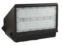 China 100W 135LM/W Full Cutoff LED Wall Pack 5000K DLC Listed Outdoor Security Light for sale