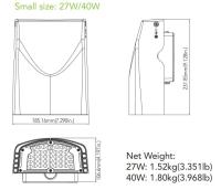 China 27W 3600LM Wall Pack LED Outdoor Lights 50-100W HPS/HID Equivalent for sale