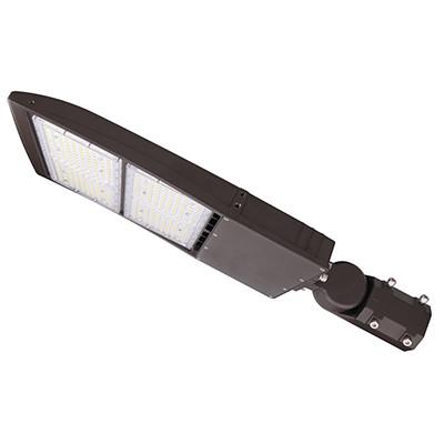 China DLC Certified 300W 120V 5000K LED Shoebox Lights Brown Color for sale