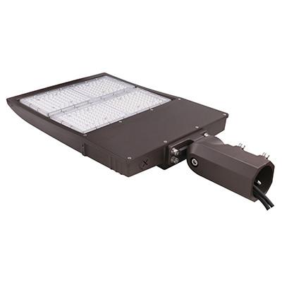 China 240W DLC LED Parking Lot Light Slip Fitter 140lm/W IP65 Brown for sale