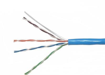 China Blue Jacketed Copper Lan Cable 4 Pair UTP Cat6 Network Cables 305m for sale