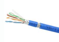 China 23 AWG Conductor Copper Lan Cable Cat6 SFTP Cable UL Listed Flame Resistance for sale