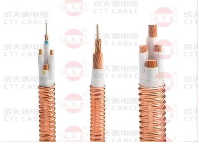 China Inorganic Mineral Insulated Corrugated Cable For Fire Retardant  0.6/1kV with Flexibility for sale