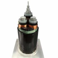 China Power Distribution Medium Voltage Power Cables in Black Jacket Color for Distribution for sale