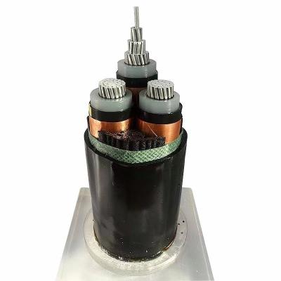 China Electrical Performance 35/11 KV Medium Voltage Power Cables with Metallic Screen Longitude Aluminum Plastic Tape for sale