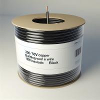 China 300/500V Copper Building Wire PVC Insulation 100M Black for sale