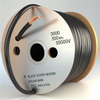 China 300/500V Copper Building Wire PVC Insulation 100M Black for sale