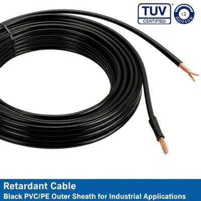China TUV Certified Flame Retardant Cable Black PVC/PE Outer Sheath for Industrial Applications for sale