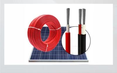 China Environmentally Friendly Solar Energy Cable with Halogen Free Crosslinked Polyolefin Sheath for sale