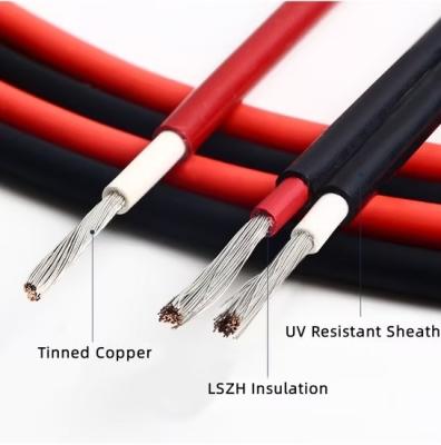 China Renewable Energy Cable Red Halogen Free Crosslinked Polyolefin Sheath for Environmentally Friendly Energy for sale