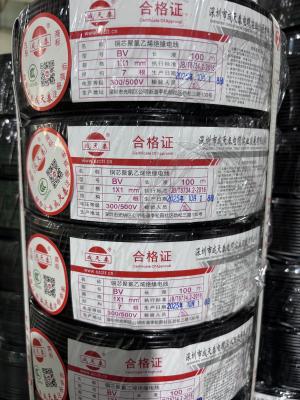 China PVC Jacketed Copper Building Wire – 100 m Coil for sale