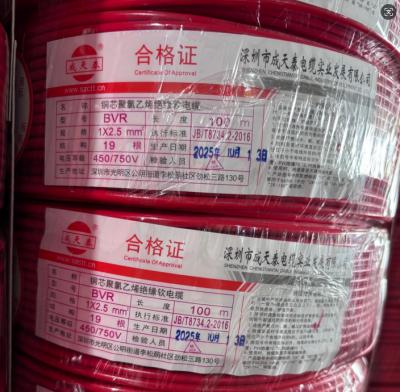 China Stranded Conductor Copper Building Wire for Electrical Connections 0.5-25mm  450 / 750V for sale