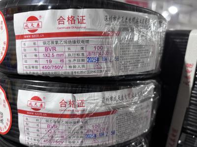 China Indoor And Outdoor Copper Conductor Industrial Building wire with 0.5-25mm2 Conductor Size 450 / 750V for sale