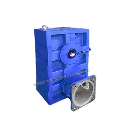 China Vertical V Type Single Screw Extruder Gearbox, Models ZLYJ200/ZLYJ225/ZLYJ250/ZLYJ280, with Motor Connection Seat and External Forced Cooling System for sale