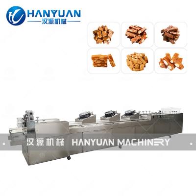China Toffee Candy Bar Cutting Machine 380V 200-250pcs/min Snack Bar Production Line for sale