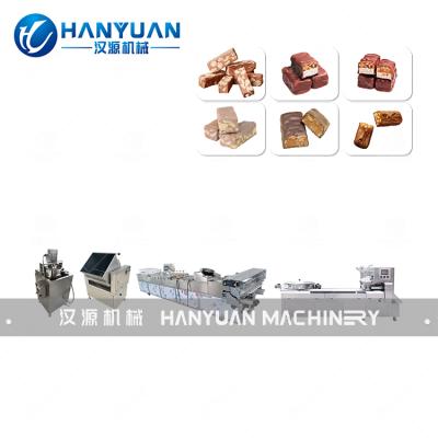 China Industrial Automatic Almond Toffee Candy Bar Making Machine 300-500kg/h 100kW for sale