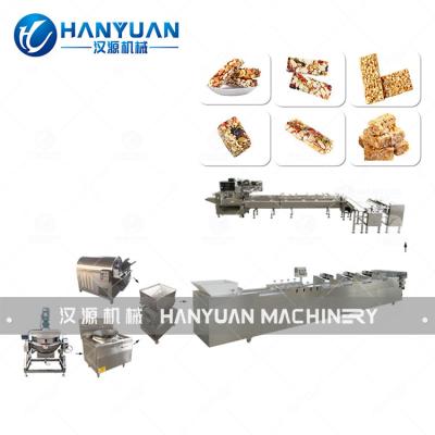 China Stainless Steel Snack Bar Production Line 3-4 Tons per Shift 26kW Automated Energy Bar Line for sale