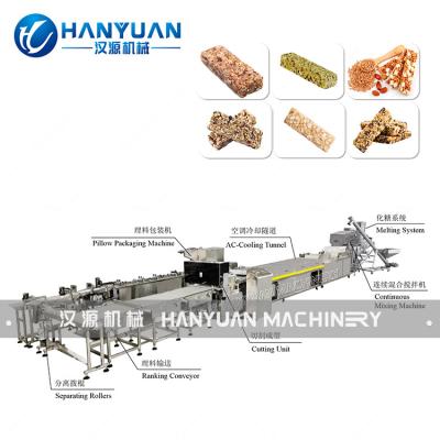 China Round Low Calorie Cereal Bar Production Line 380V 300-500kg/h for sale