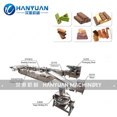 China Nutrition Bar Manufacturing Equipment PLC Touch Screen Square Bar Making Machine for sale