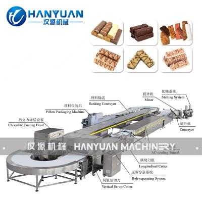 China Industrial Protein Bar Making Machine 380V 200-400kg/h Heavy Duty Nutrition Bar Production Line for sale