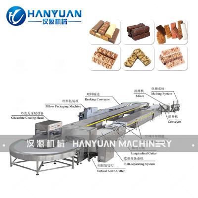 China Industrial Snack Nut Bar Making Machine 300-500kg/h 150kW Production Line for sale