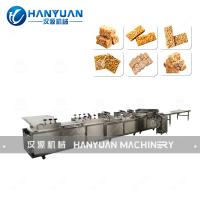 China Automatic Peanut Candy Bar Making Machine with Food Grade Conveyor, Stainless Steel Shell, and 300~400kg/h Capacity for sale