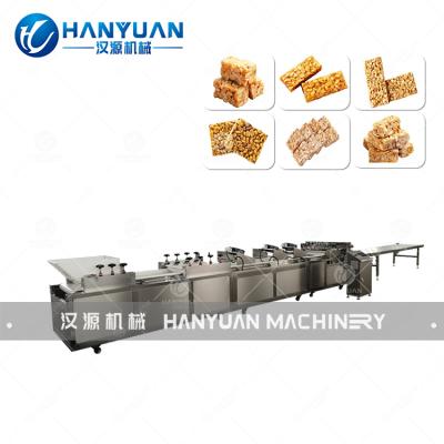 China Automatic Peanut Candy Bar Making Machine with Food Grade Conveyor, Stainless Steel Shell, and 300~400kg/h Capacity for sale