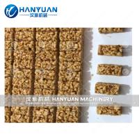 China Automatic Peanut Candy Bar Making Machine with Food Grade Conveyor, Stainless Steel Shell, and 300~400kg/h Capacity for sale