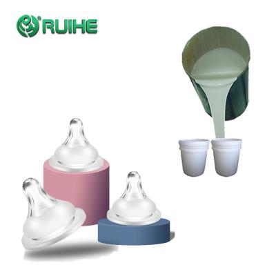 China Baby Nipples Custom Injection Molding Liquid Silicone Rubber 40 / 50 / 60 Shore A for sale