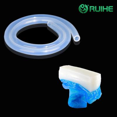 China Transparent Platinum Extrusion Silicone Rubber Tube 60KN/m for sale