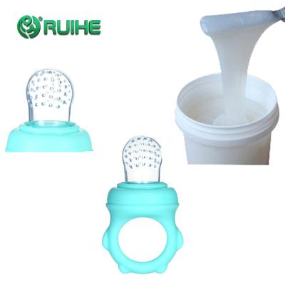 China ROHS Injection Molding LSR Liquid Silicone Rubber Baby Pacifiers Yellowing Resistance for sale