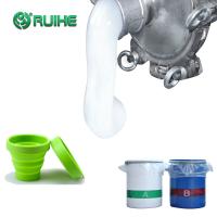 China Platinum Cured Transparent Liquid Silicone Rubber 20-70 Shore A Hardness Silicone Cup for sale