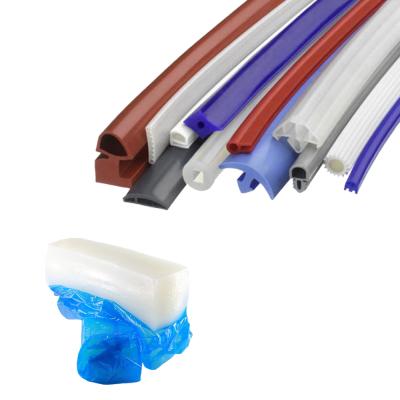 China Fast Curing LSR Liquid Silicone Rubber with 40-50-60-70 Shore Hardness and 1:1 Mixing Ratio for Extrusion Applications for sale