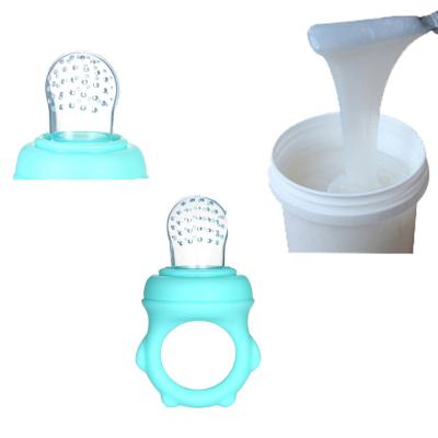 China ROHS Injection Molding Food Grade Clear LSR Liquid Silicone Rubber with 1000 mPa.s Viscosity and 7.0 MPa Tensile Strength for sale